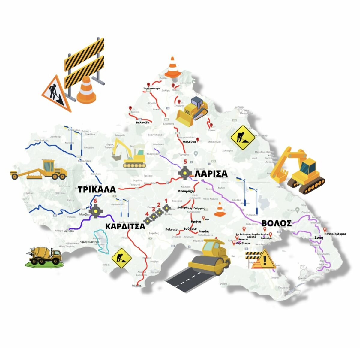 Έργα οδικής ασφάλειας και 6 νέοι κυκλικοί κόμβοι 24 εκατ. ευρώ στην ...