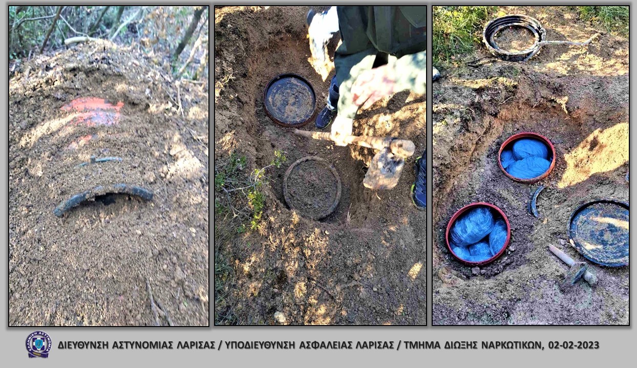 Λάρισα: "Ξέθαψαν" βαρέλια με 71 κιλά χασίς - iFarsala