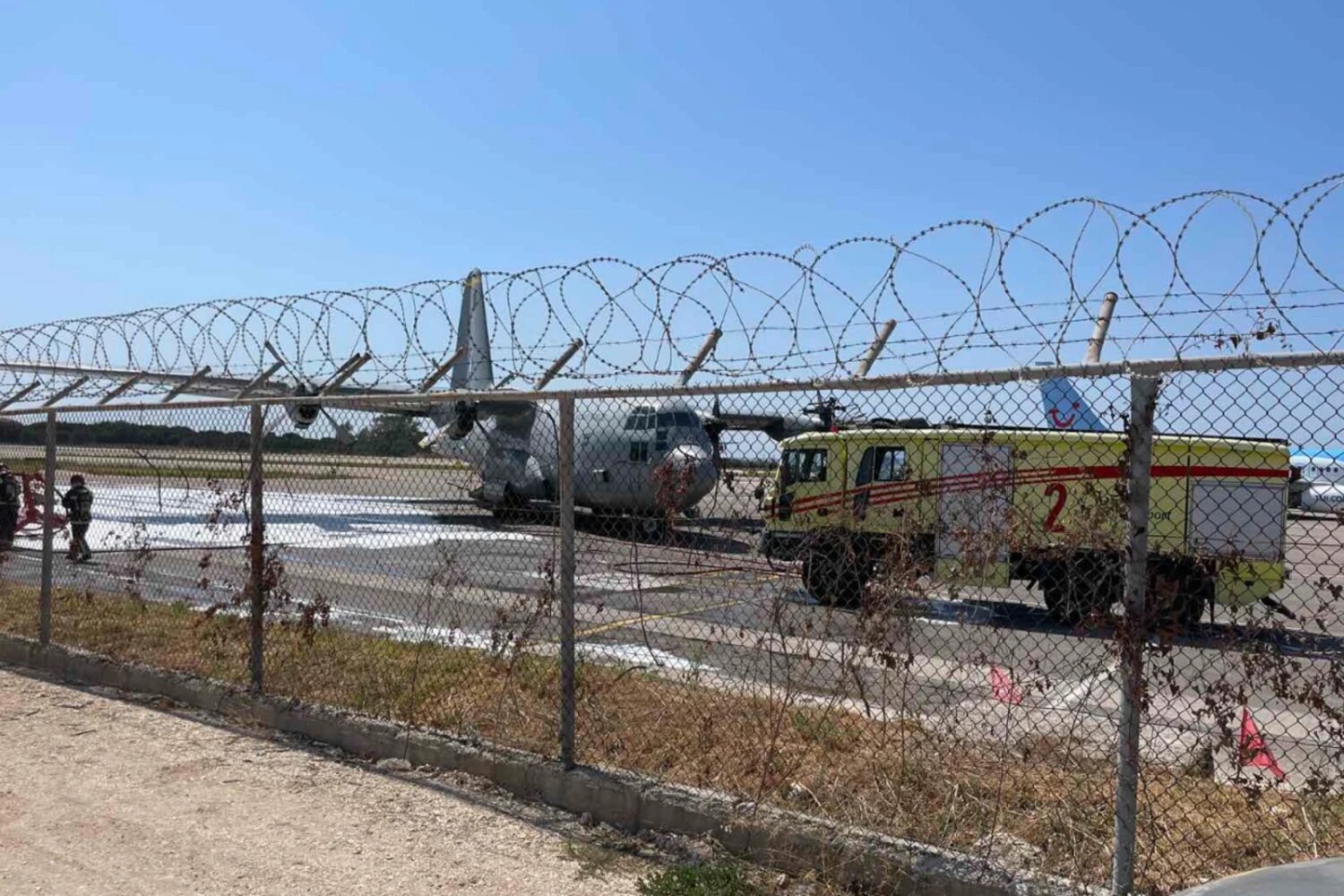 Ατύχημα με C-130 στο αεροδρόμιο της Κεφαλονιάς - iFarsala